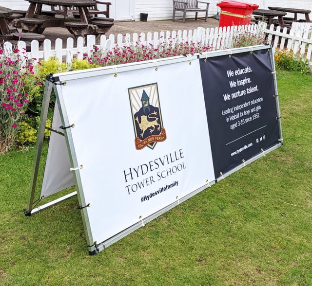 Outdoor A-Shaped Banner Frames