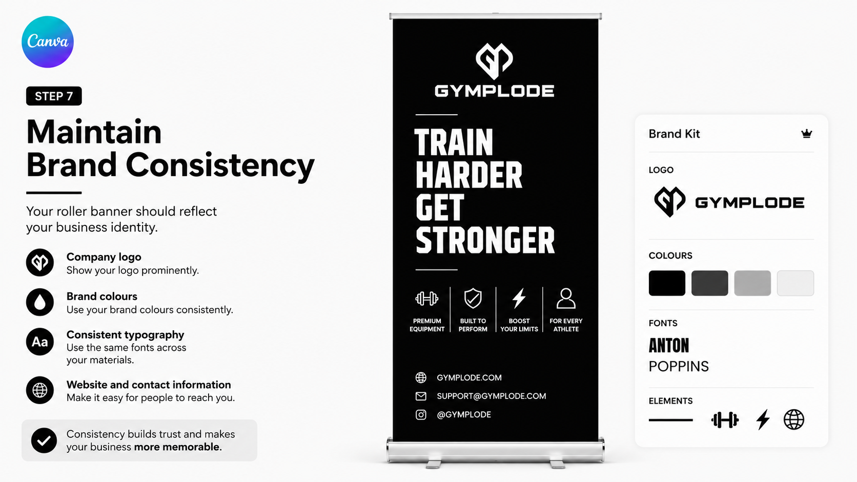 How to Design a Roller Banner using Canva