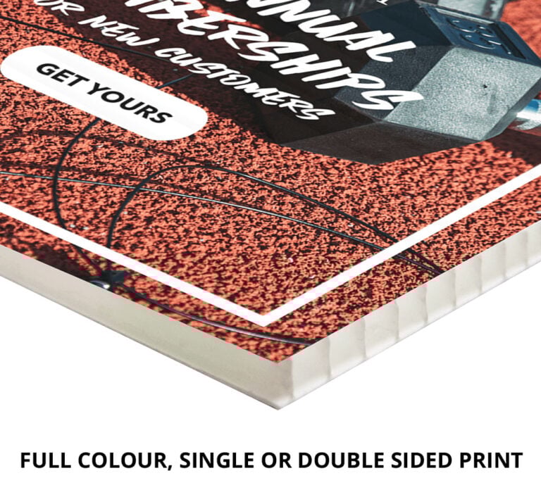 Custom Size Correx Signs | Printed on 4mm, 6mm, 10mm Boards