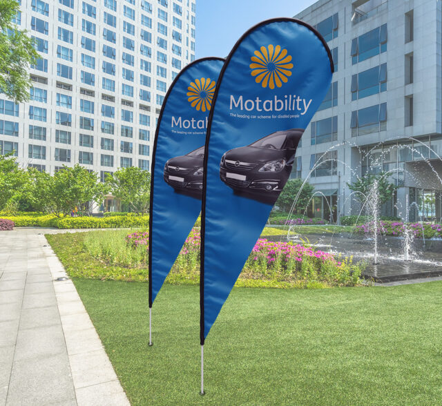 Teardrop Flags Printing